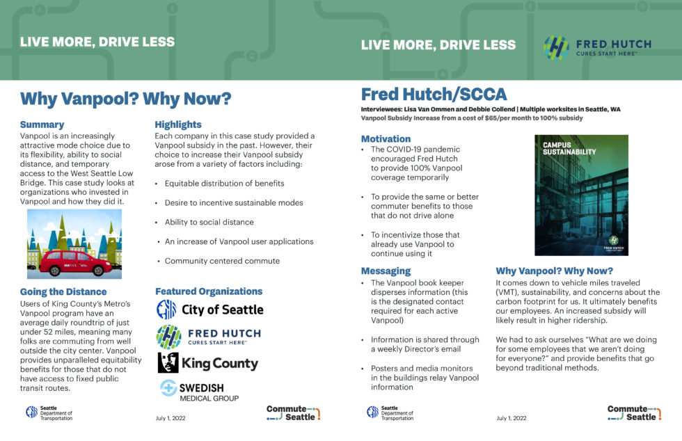 Business Case Studies - Commute Seattle