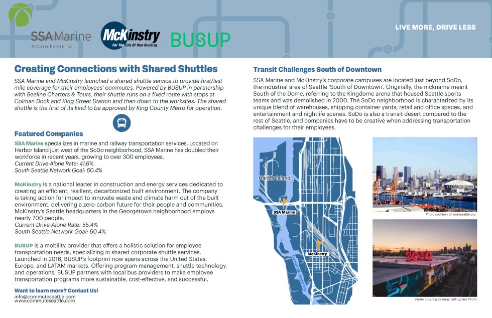 Case Study: Creating Connections with Shared Shuttles - Commute Seattle